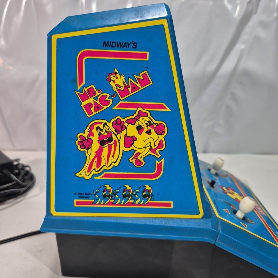 Vintage 1981 Ms. PAC-MAN Mini Tabletop Arcade Video Game Coleco Bally ...