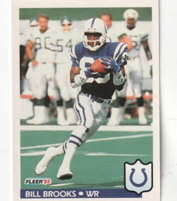 FREE SHIPPING-MINT-1992 Fleer Bill Brooks #161 COLTS PLUS BONUS CARDS | eBay