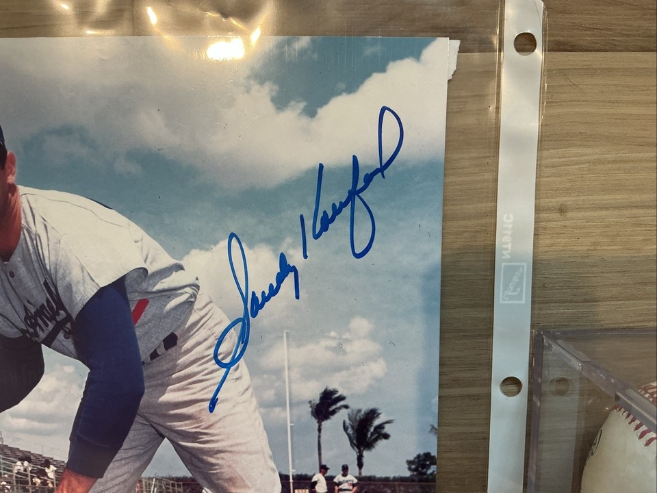 Sandy Koufax Baseball AND Photograph Set | eBay