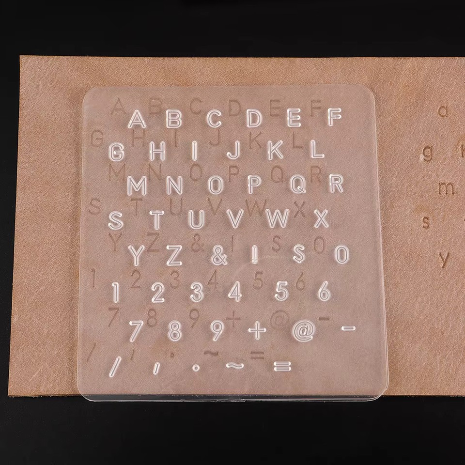 "Crafting Set Faux Leather Stamps Engraving Molds Punch Tool | eBay