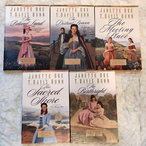 Janette Oke and T. Davis Bunn Lot of 5 Books Song of Acadia Complete ...