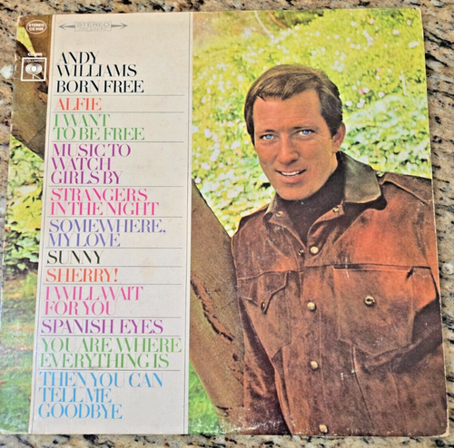 Andy Williams Born Free LP 33 1/3 Rpm CS 9480 | eBay