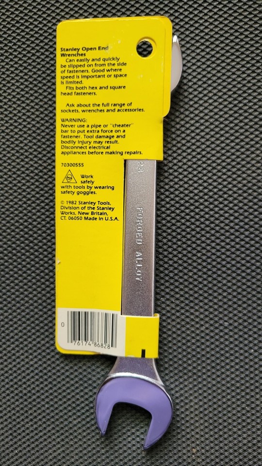 STANLEY # 86-828 18MM & 19MM Wrench USA, NEW | eBay
