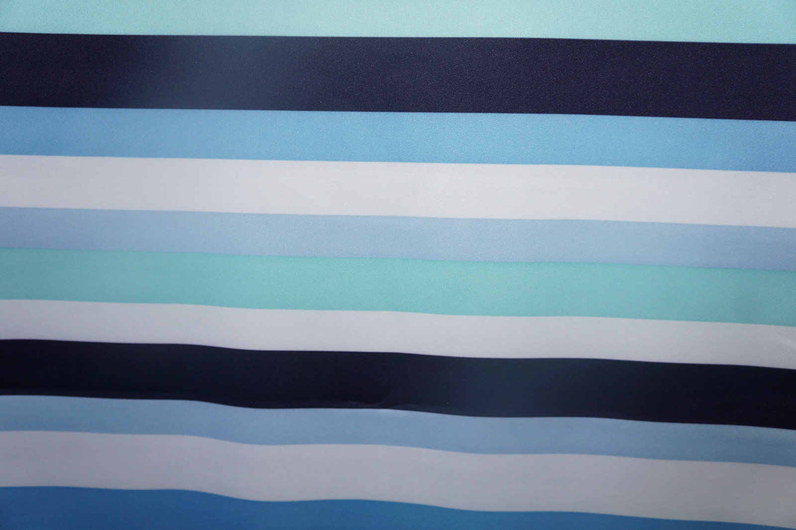 Blue Aqua Stripe Stretch Satin Fabric Apparel BY the Yard BFab | eBay