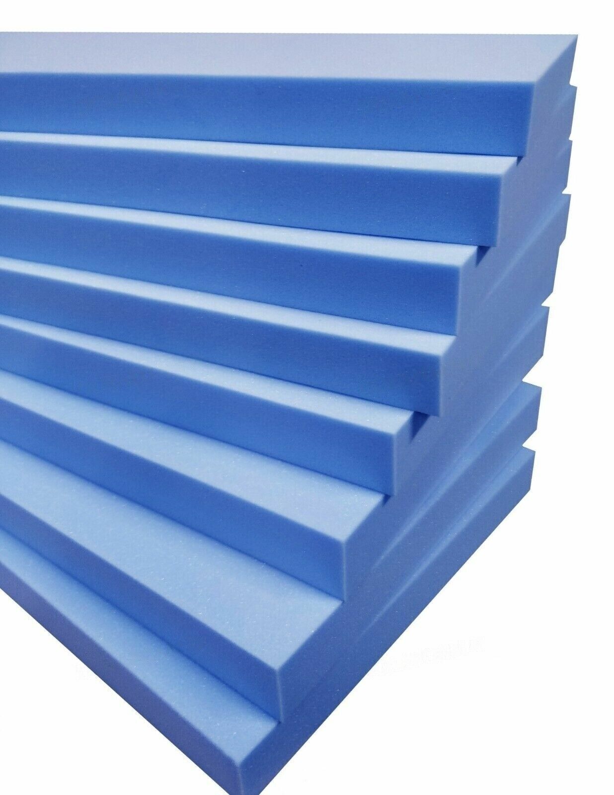 BLUE HIGH-DENSITY UPHOLSTERY FOAM - CUT TO ANY SIZE- FOR CUSHIONS ...