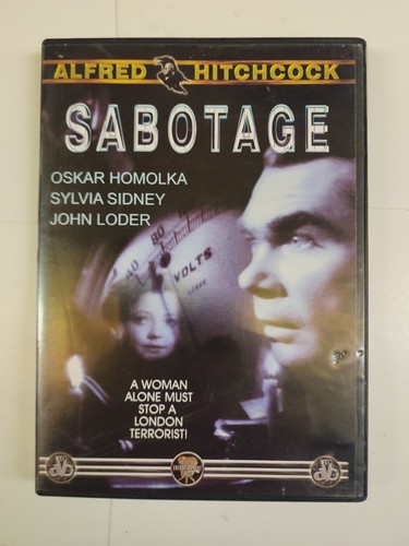 Sabotage - Alfred Hitchcock(DIR) 1936 - SYLVIA SIDNEY (DVD, 2004) FREE ...