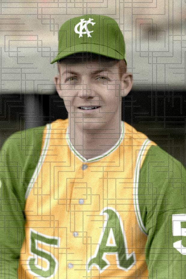Nelson Mathews - c. 1964-65 K.C. Athletics - choose a style - colorized ...