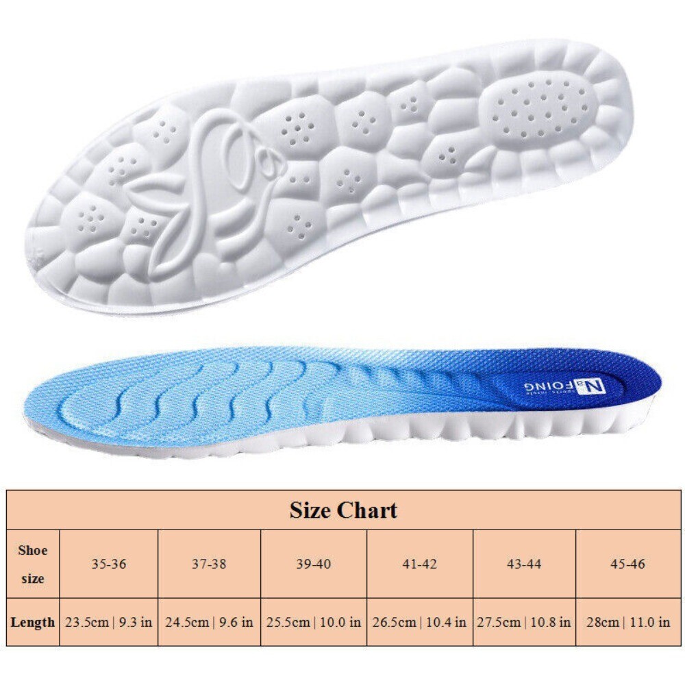 Orthopedic 4D Insole PU Shoes Pad Shock Absorption Technology Insoles ...