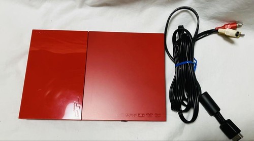 Sony PlayStation2 PS2 SCPH-90000 Cinnabar Red Console w/ Cables Tested ...