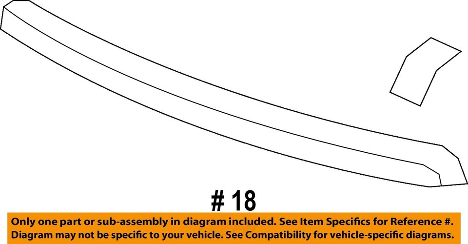 2007-2013 GMC Sierra 1500 Hood Exterior Trim Front Molding GM OEM 10385156