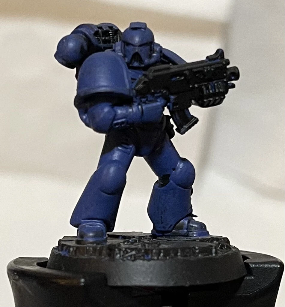 Warhammer 40k Custom Space Marine Figure W/ Bolter, 56% OFF