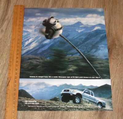 Toyota Truck AD 2001 Tacoma original ONE magazine page advertisement | eBay