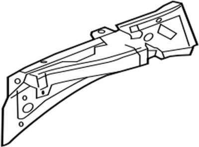 64151-5ZP1A Nissan Hoodledge-upper, rear lh 641515ZP1A, New Genuine OEM ...