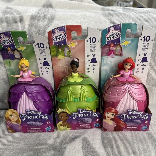 Lot 3 Disney Princess Secret Styles Fashion 10 Pcs. Surprise ...