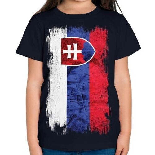 SLOVAKIA GRUNGE FLAG KIDS T-SHIRT TEE TOP SLOVENSKO FOOTBALL SLOVAK ...
