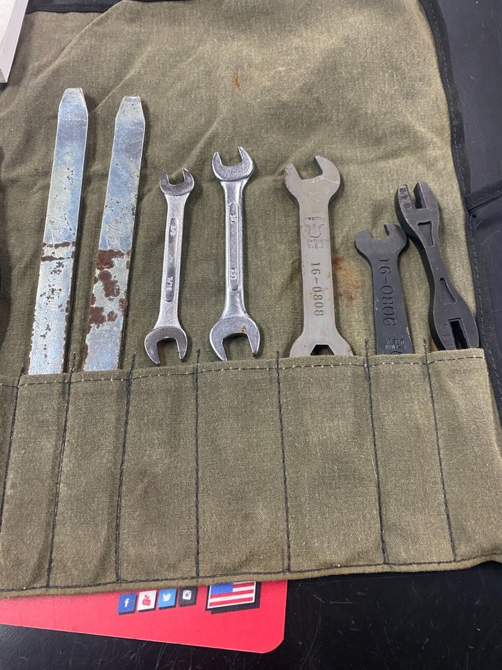 V-Twin Harley Davidson FLH Early Tool Kit for 1958-1972 16pc's Canvas ...
