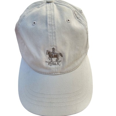 Kyra K Beige Cotton Adjustable Baseball Cap With Embroidered Logo Kyra ...
