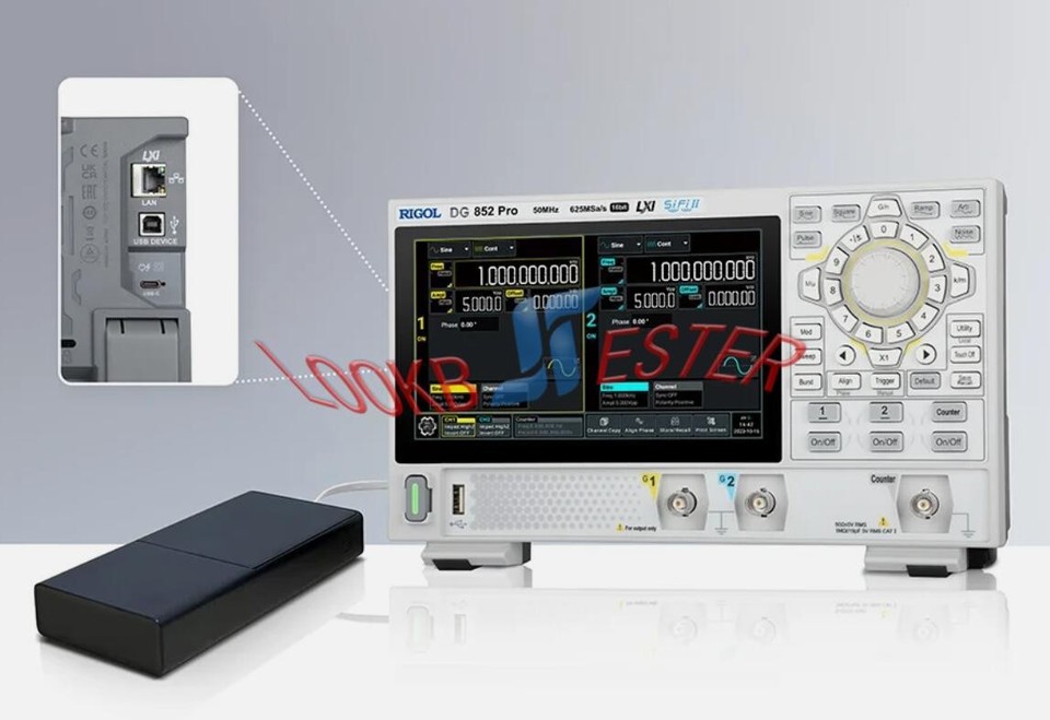 7'' Touch Screen RIGOL DG852 Pro 50MHz Dual Channel Arbitrary Waveform ...