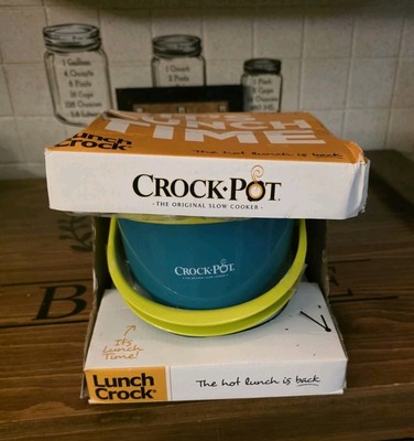 Crock-Pot Lunch Crock New in Box 20oz. Green/Yellow | eBay