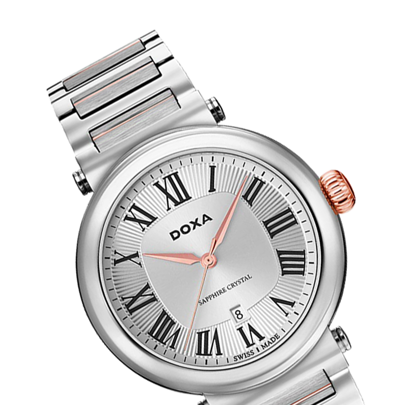 DOXA Men's Casual Silver Dial Stainless steel Waterproof Quartz Watch ...