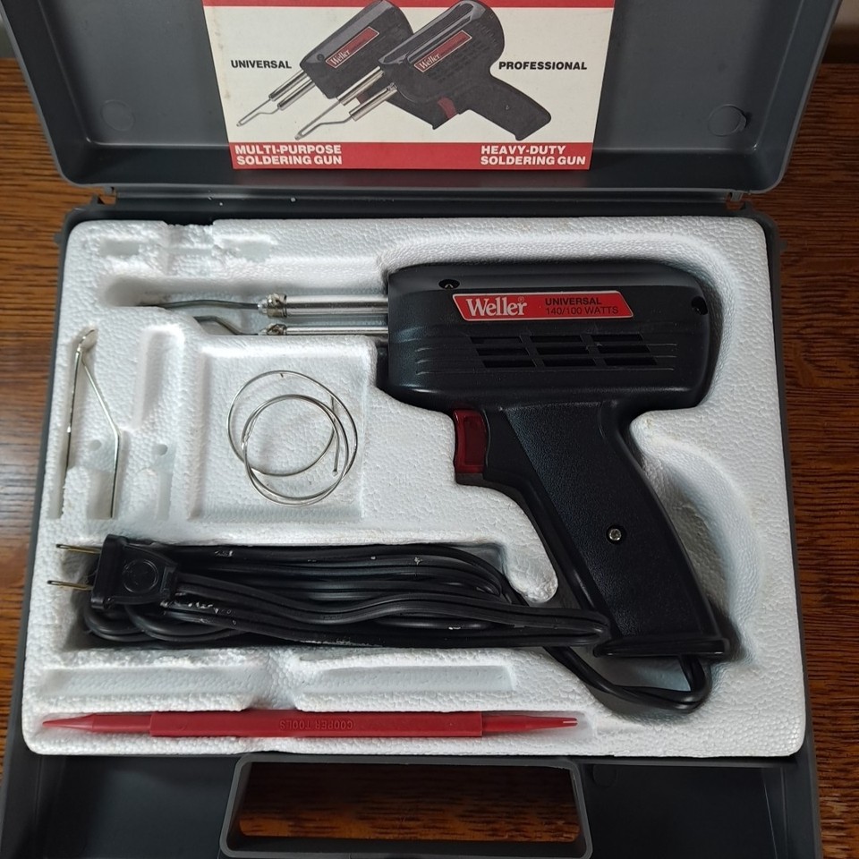 Weller 8200 Universal Multi-Purpose Soldering Gun Kit Dual Heat 140 ...