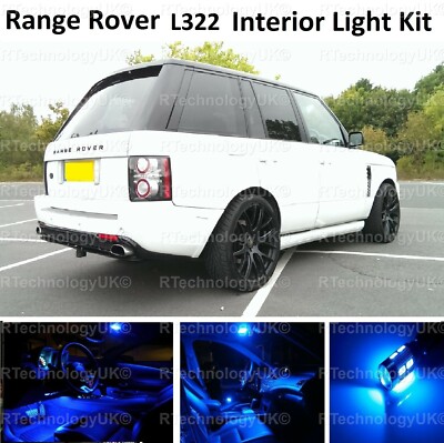 BLUE PREMIUM for RANGE ROVER VOGUE L322 2002-2012 LED INTERIOR KIT ...