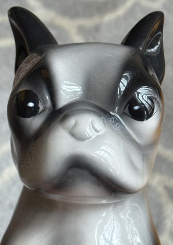 Crazy Cute 8 1/2" Tall Ceramic Boston Terrier Figurine / Bank | eBay