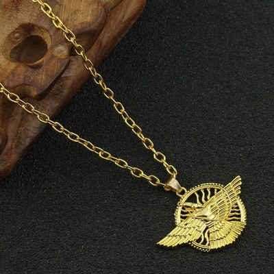 Ashur Pendant Necklaces Jewelry Assyrian Symbol Empire Lama Winged Bull ...