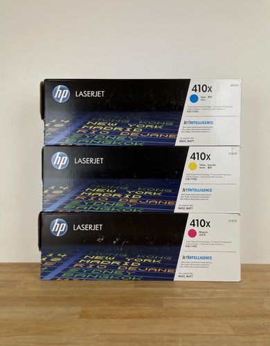 HP ORIGINAL 410X "3 Colors" CF411X, CF412X, CF413X Toner Cartridge Set ...