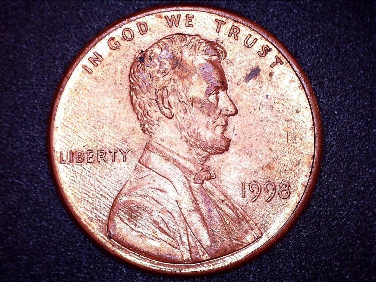 1998 P Lincoln Cent U.S. Mint Error Coin - DDR-009, 9-R-VIII 1998 P Lincoln Cent U.S. Mint Error Coin - DDR-009, 9-R-VIII