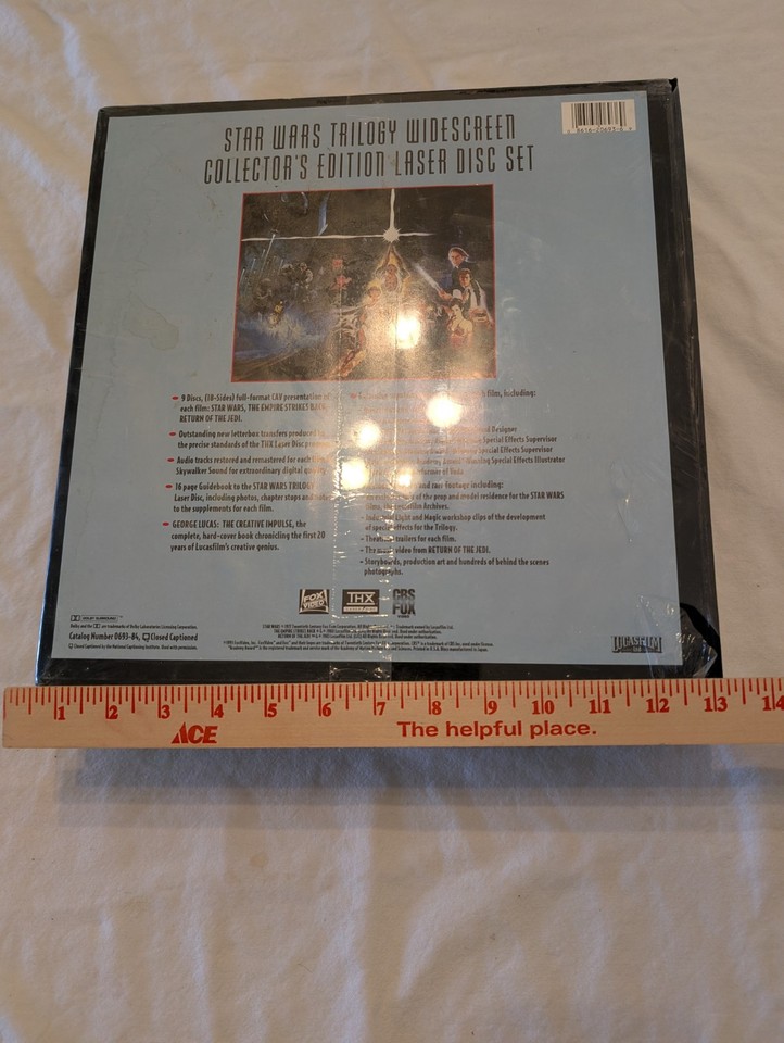 STAR WARS TRILOGY - THE DEFINITIVE COLLECTION 9-Laserdisc BOXED SET ...