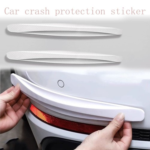 2Pcs x Car Bumper Protector Strip Front Rear Anti-collision Corner ...