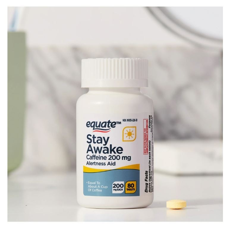 Equate Caffeine Stay Awake Tablets, 200 mg, 80 Count | eBay