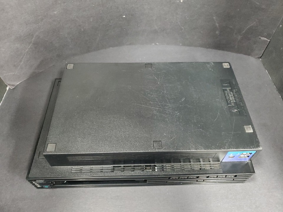Sony PlayStation 2 Console - Black (SCPH-39001) WITH Wire & Controller ...