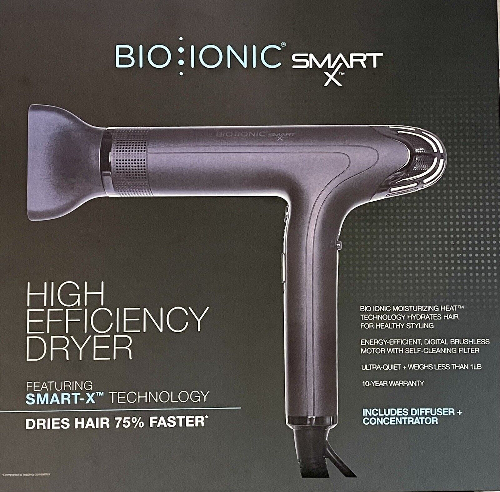 Bio Ionic SMART-X High Efficiency Dryer Includes Diffuser + Concentrator: | eBay
