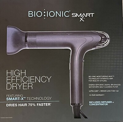 Bio Ionic SMART-X High Efficiency Dryer Includes Diffuser + Concentrator: | eBay