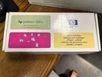 Open Box HP Jetdirect 300x External Print Server for 10/100TX J3263G | eBay