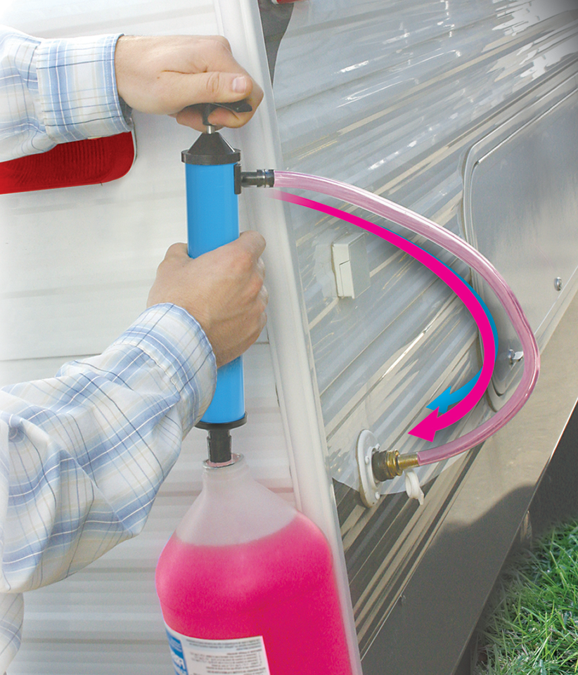 CAMCO 36003 RV CAMPER MOTORHOME HAND PUMP KIT ANTIFREEZE WINTERIZE USA ...