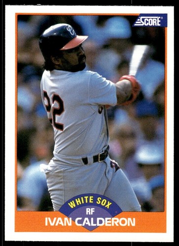 1989 Score Baseball Card Ivan Calderon Chicago White Sox #331 | eBay