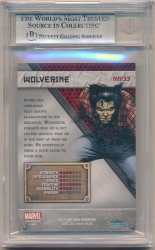WOLVERINE 2017 FLEER ULTRA SPIDER-MAN MARVEL METAL PURPLE PMG PRECIOUS ...