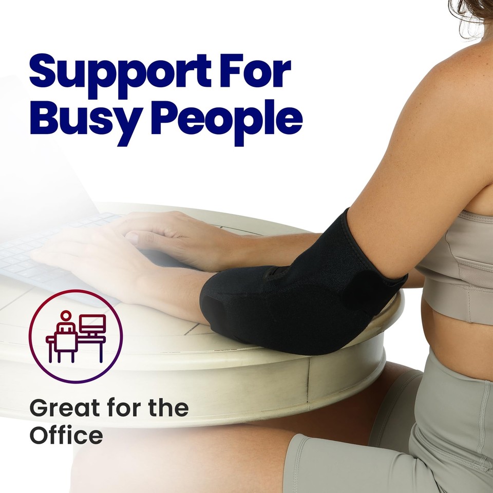 Elbow Pad Bursitis Elbow Brace | Padded Elbow Compression Sleeve for ...