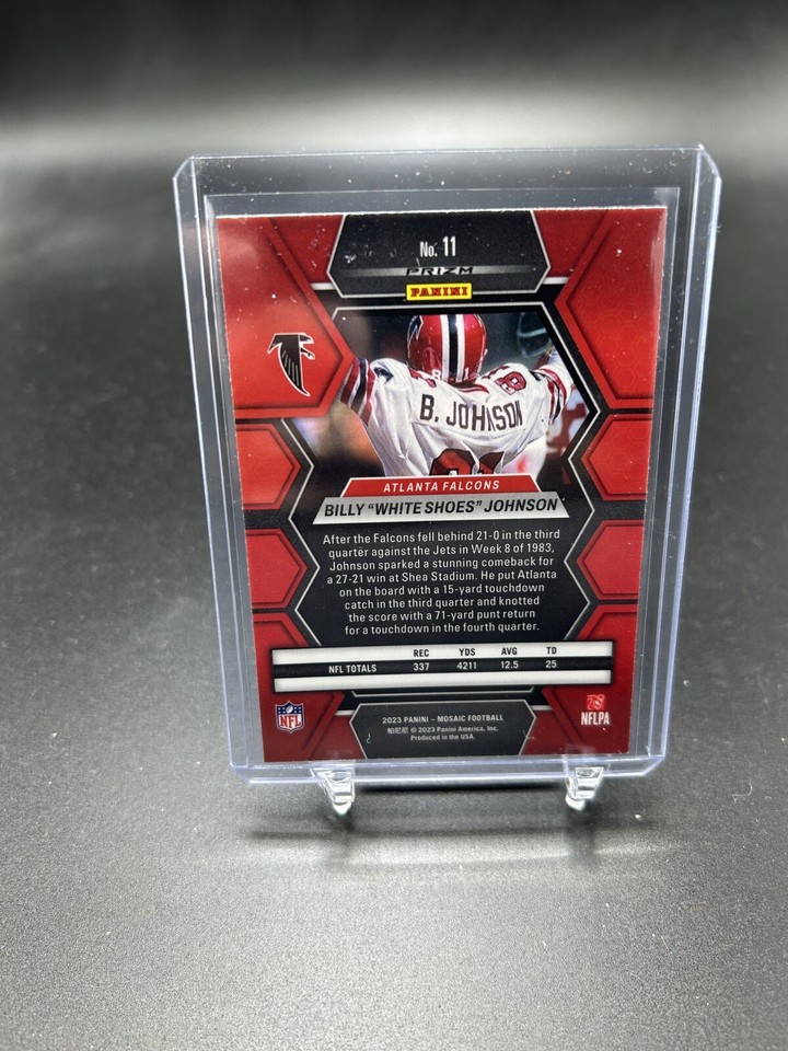 Billy “White Shoes” Johnson 2023 Panini Mosaic REACTIVE BLUE #11 ...