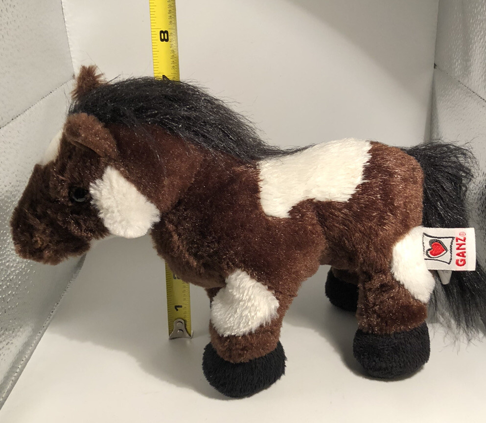 Webkinz Pinto 9" Plush Brown White Stuffed Pony Horse Ganz No Code ...