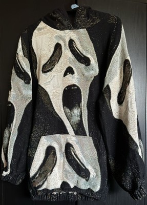 Vendetta Archive Scream Ghostface Mask Tapestry Hoodie size M | eBay UK
