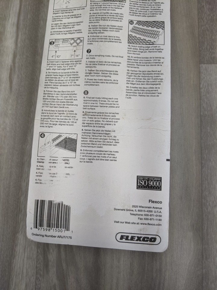 7" Belt Splice Kit (2 Pack) Alligator Rivet Baler Stainless Steel ...