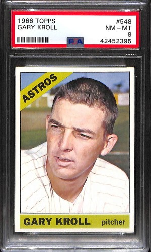 1966 Topps #548 Gary Kroll (Short Print) PSA 8 NM-MT 42452395 | eBay