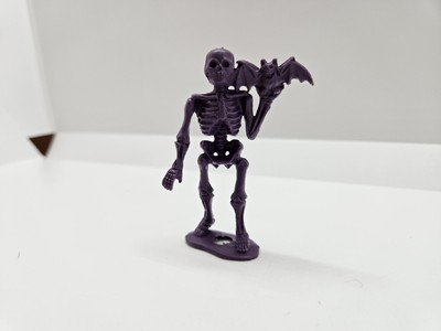 Vintage 1960s MPC Bony Tony Purple Skeleton Holding Bat Plastic Figure ...