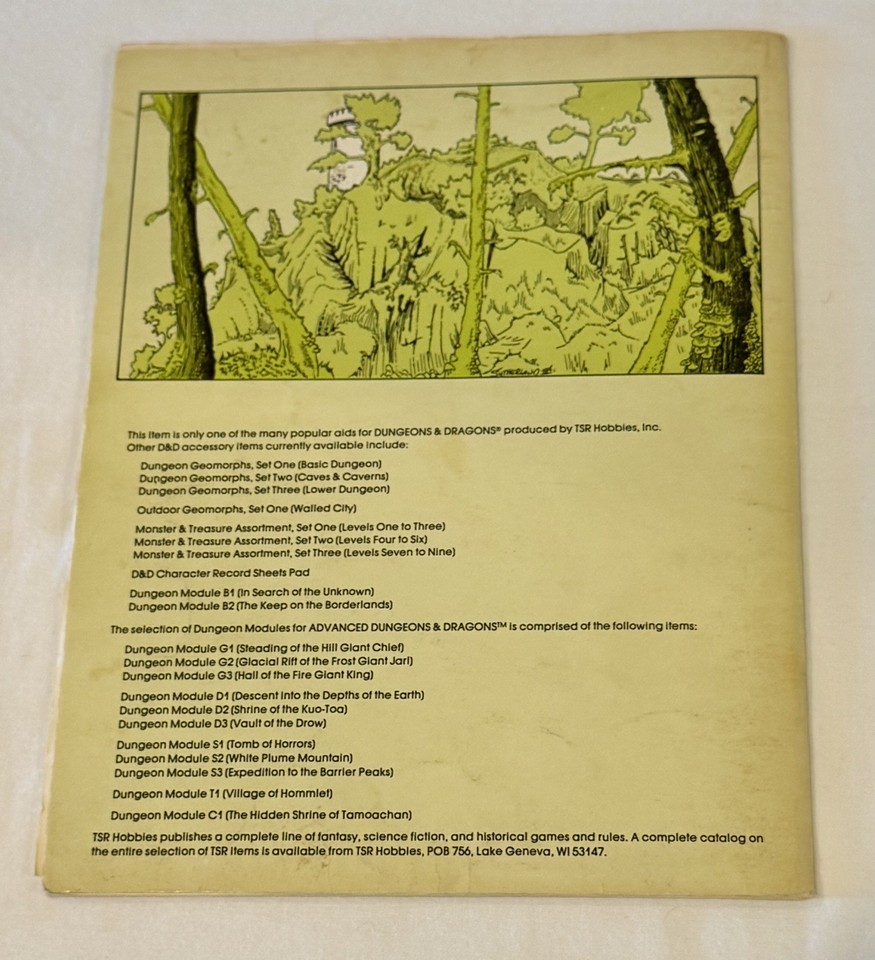 Advanced Dungeons & Dragons. Adventure Modules B1 and B2 1979 & 1980 ...