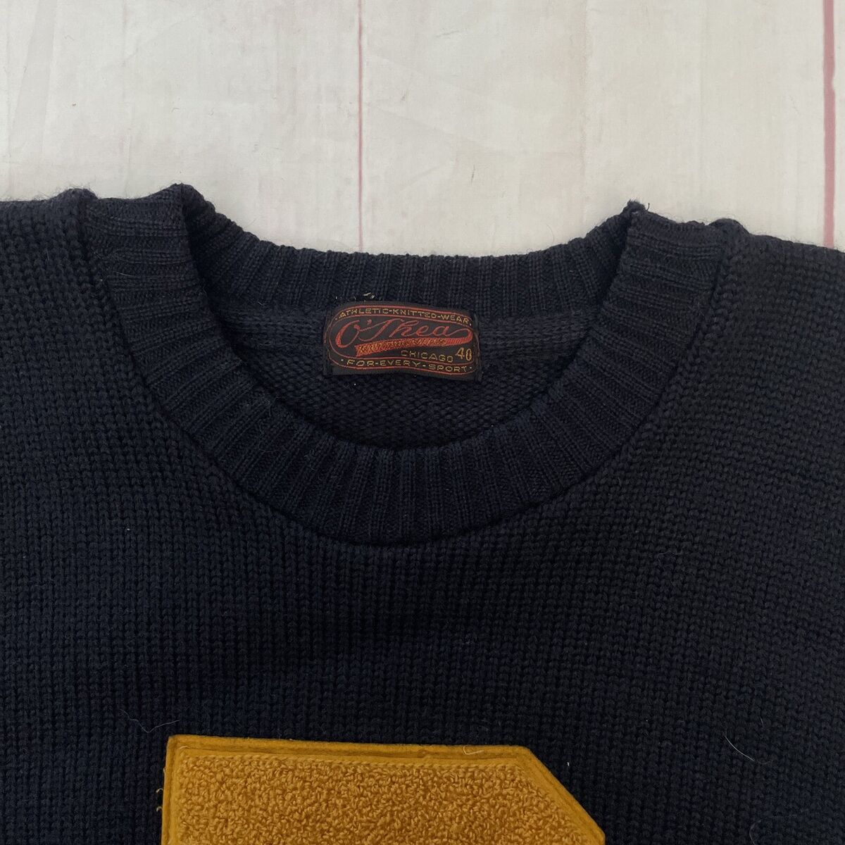 Vintage 1940s O'Shea Knitting Mills Letterman Wool Varsity Vintage 1940s O'Shea Knitting Mills Letterman Wool Varsity