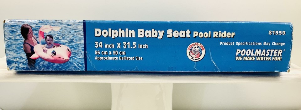 Poolmaster 81559 Learn-to-Swim PreSwimmer Dolphin Baby Seat Float with ...